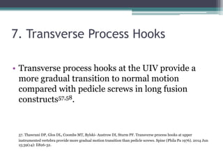 Non pedicular fixation techniques for the treatment of spine | PPTX