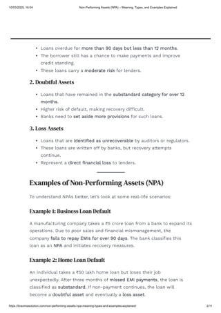 Non-Performing Assets (NPA) – Meaning, Types, and Examples Explained.pdf