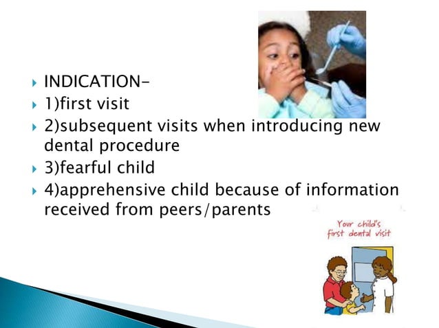 pedodontics.....non pharmacological methods of behaviour management ...