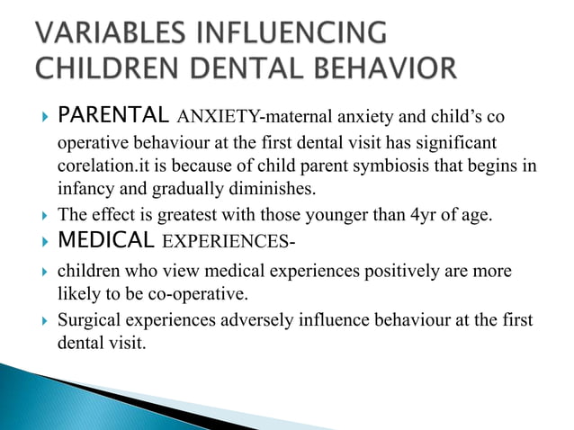 pedodontics.....non pharmacological methods of behaviour management ...