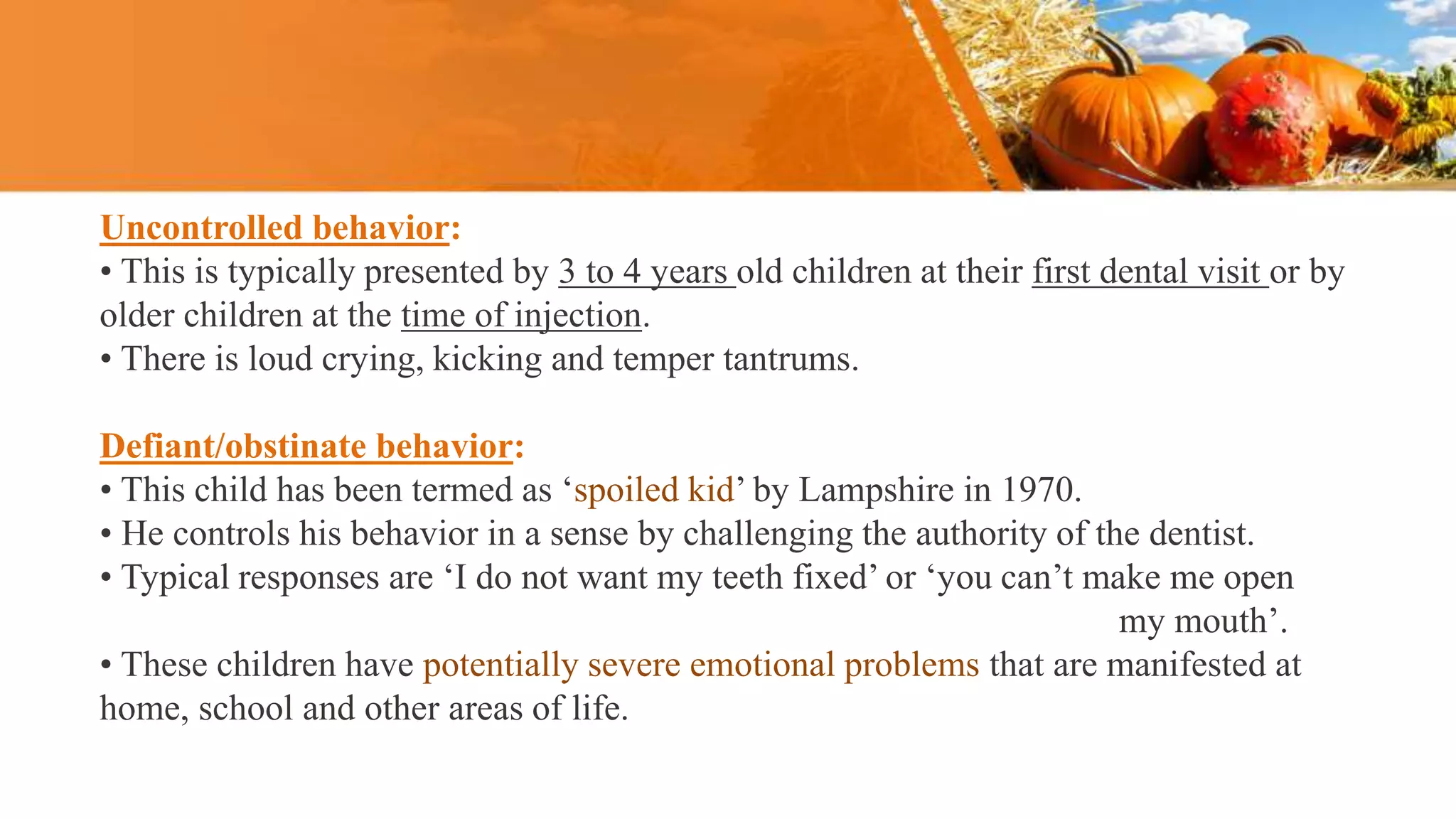 Non pharmocological behavior management | PPTX