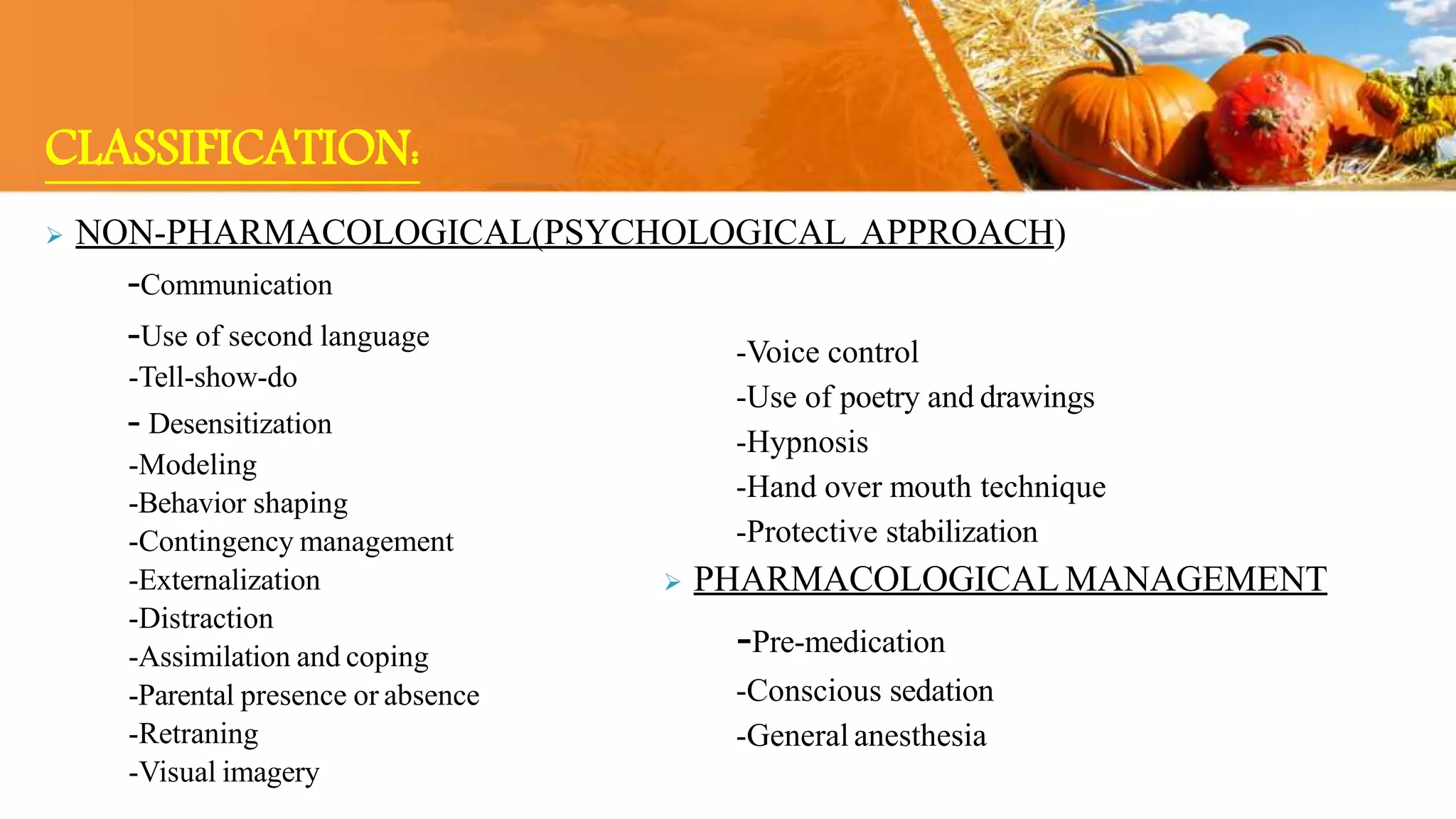 Non pharmocological behavior management | PPTX