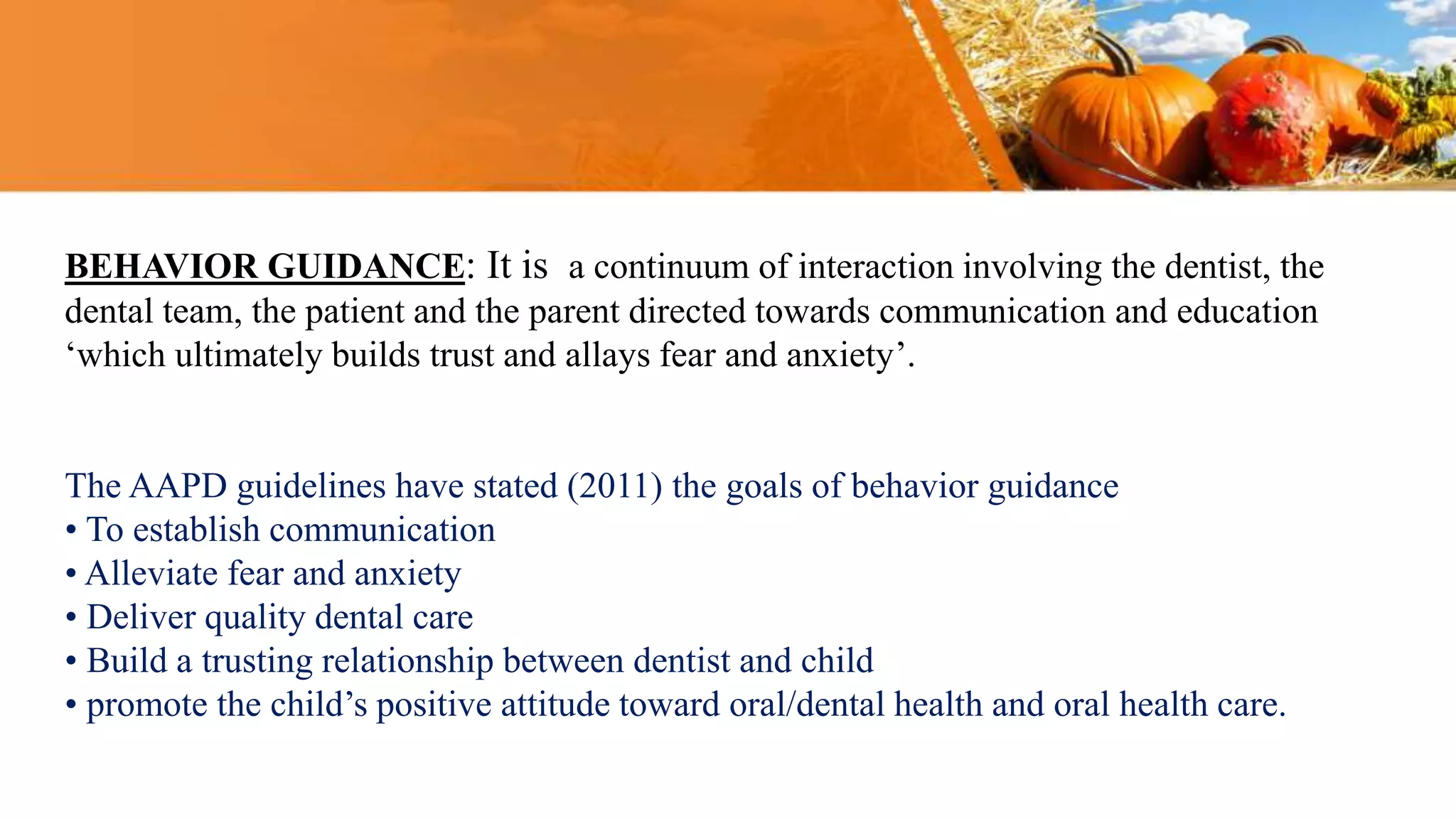 Non pharmocological behavior management | PPTX