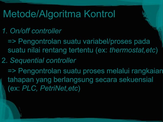 Non-PID Controller_Metode_Algoritma_Kontrol | PPT