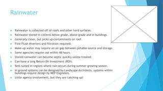 Non-potable water for use in irrigation systems | PPTX