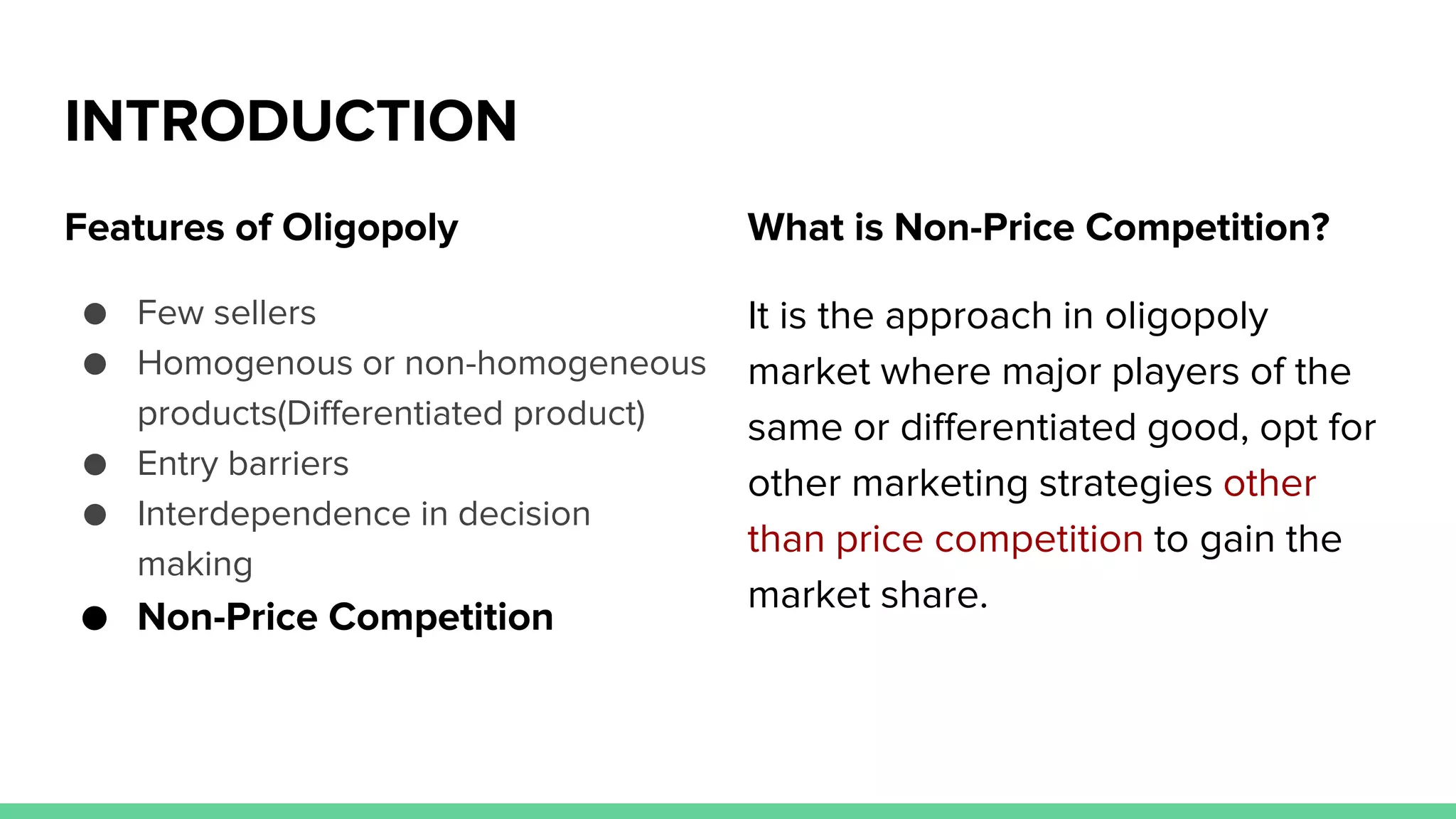 Non-price competition | PPTX
