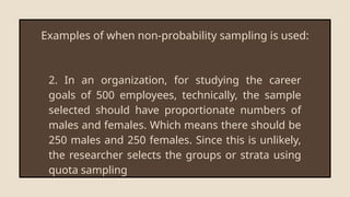 NON-PROBABILITY-SAMPLING-1.pptx STATISTICS | PPTX