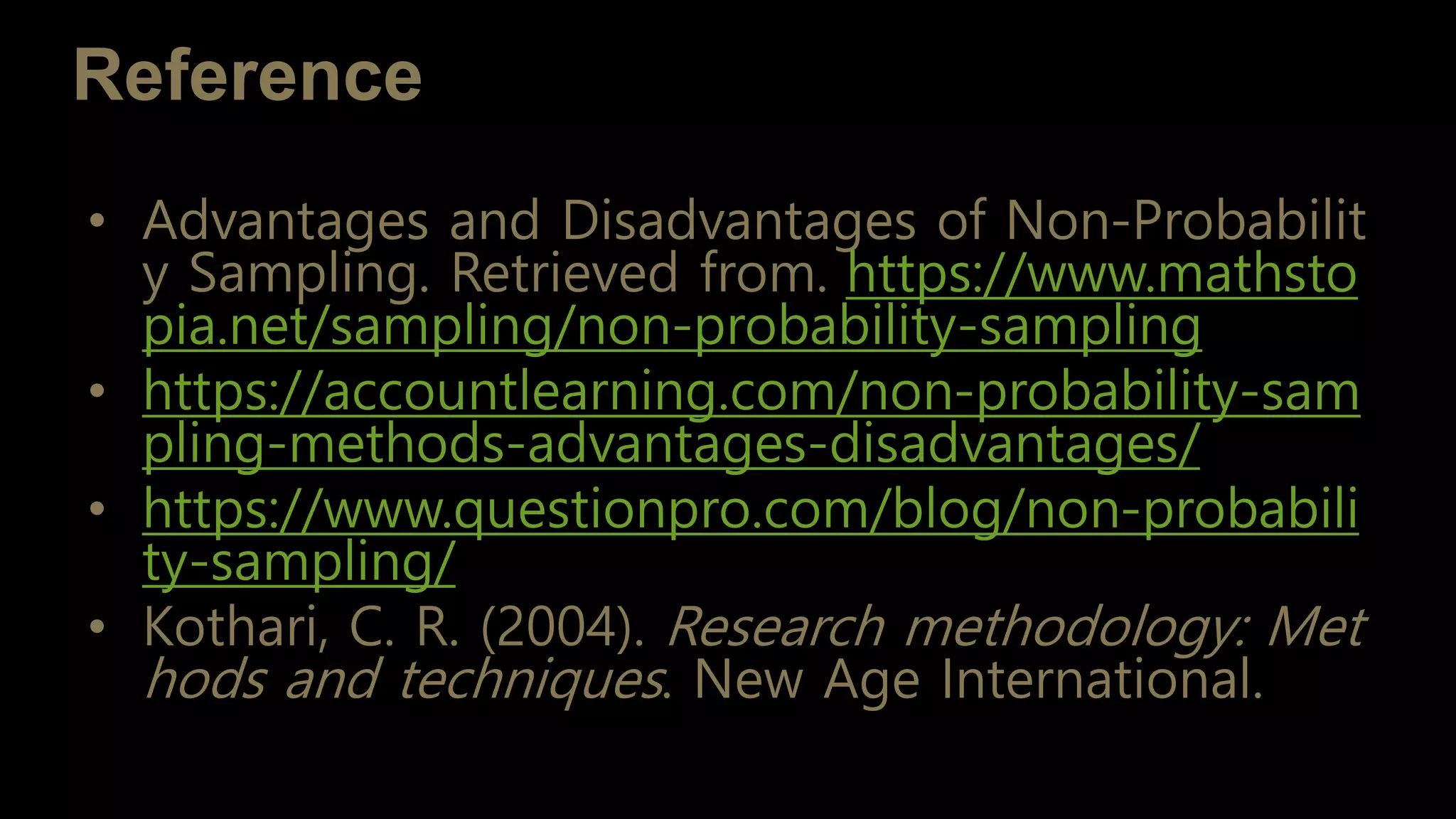 Non-Probability Sampling Method | PDF