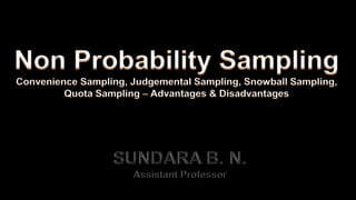 Non-Probability Sampling Method | PDF
