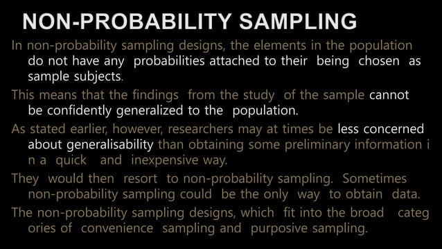 Non-Probability Sampling Method | PDF | Science