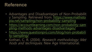 Non-Probability Sampling Method | PDF