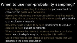 Non-Probability Sampling Method | PDF