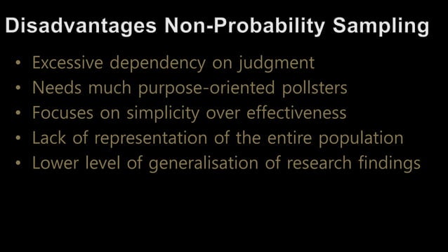 Non-Probability Sampling Method | PDF | Science