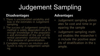 Judgmental Sampling