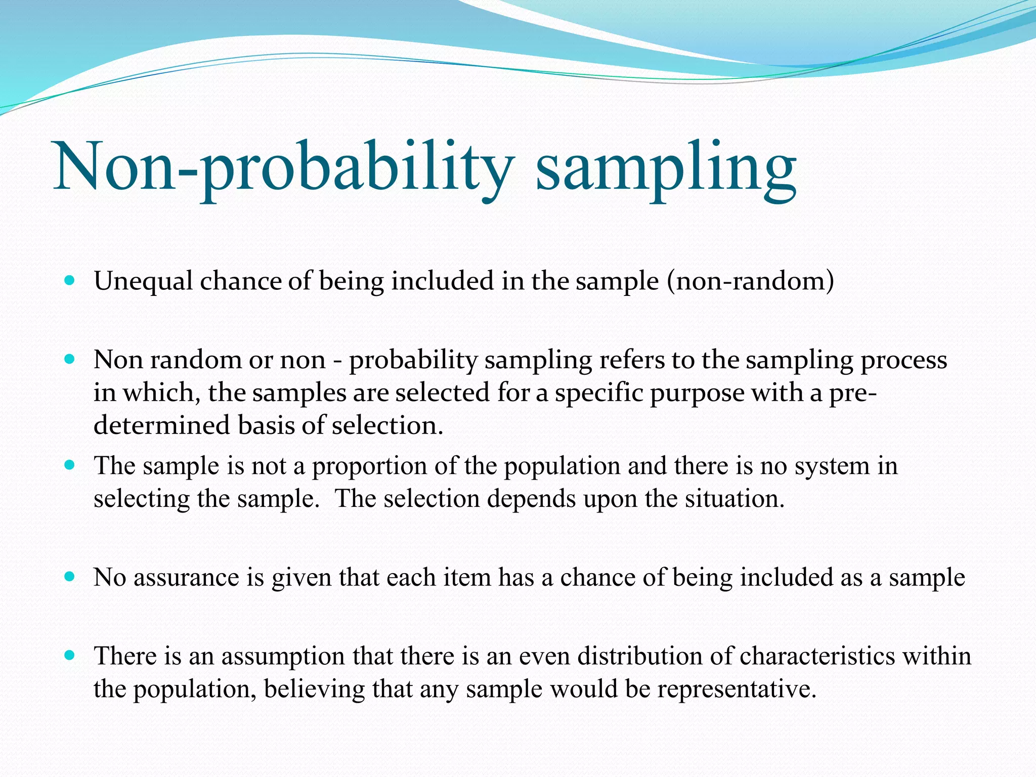 Non probability sampling | PPTX