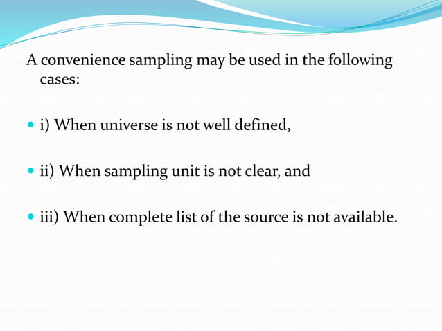 Non probability sampling | PPTX | Science