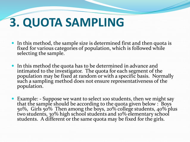 Non probability sampling | PPTX | Science