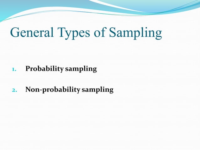 Non probability sampling | PPTX | Science