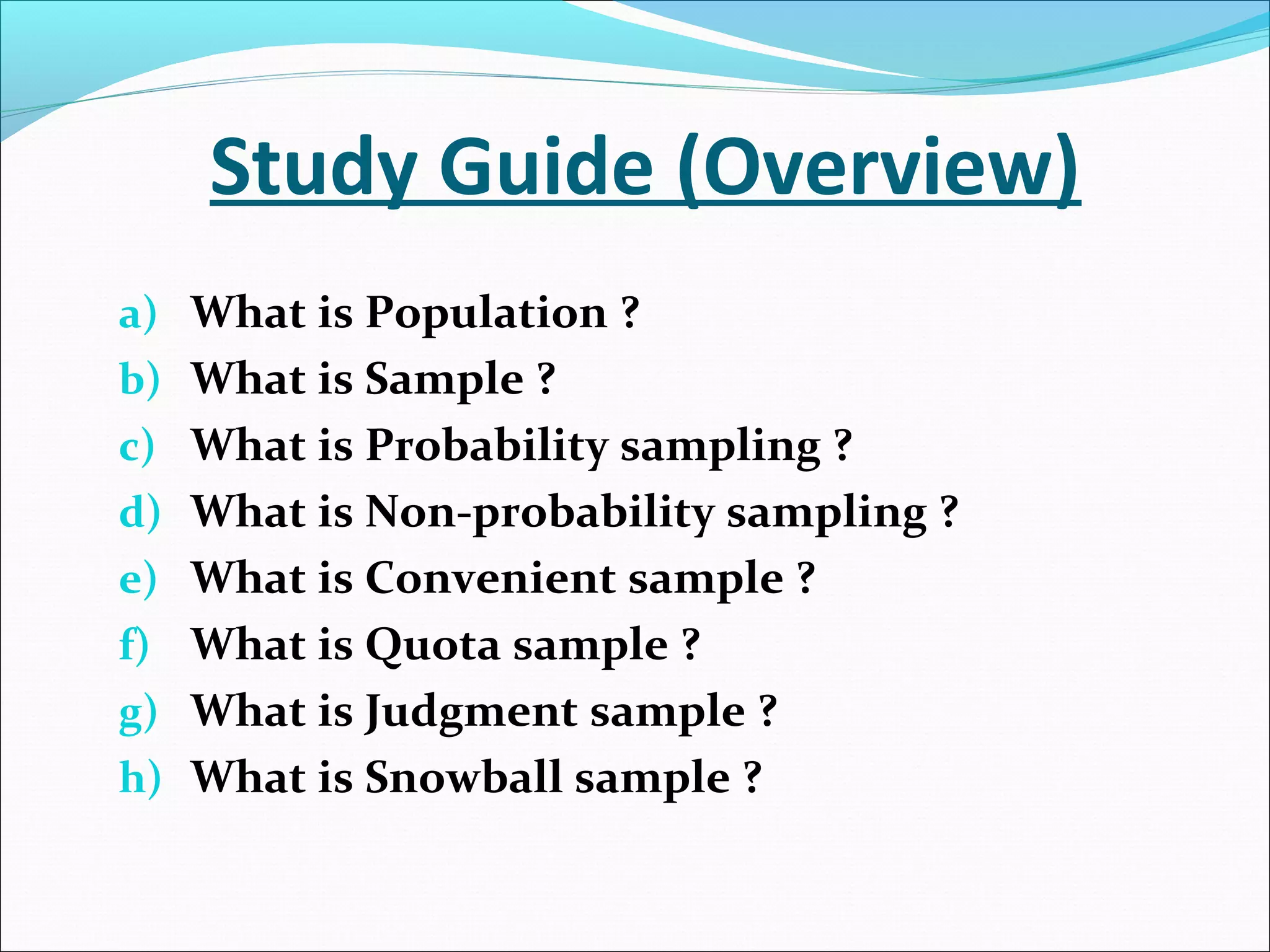 Non Probability Sampling | PPT
