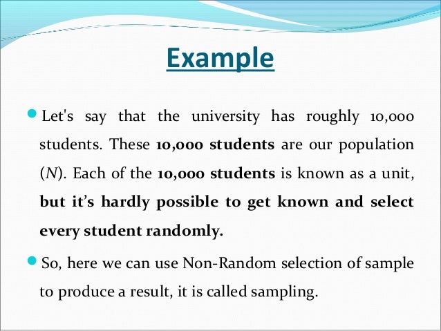 Non Probability Sampling Definition Non Probability Sampling Definition