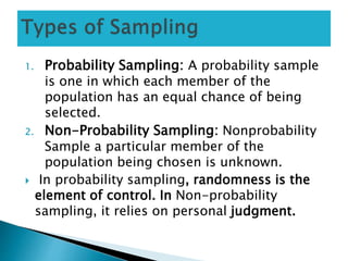 Non-Probability sampling | PPT