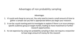 probability and Non-probability sampling | PPTX