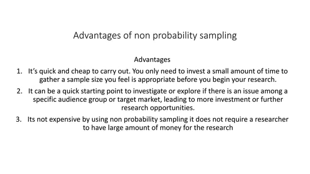 probability and Non-probability sampling | PPTX