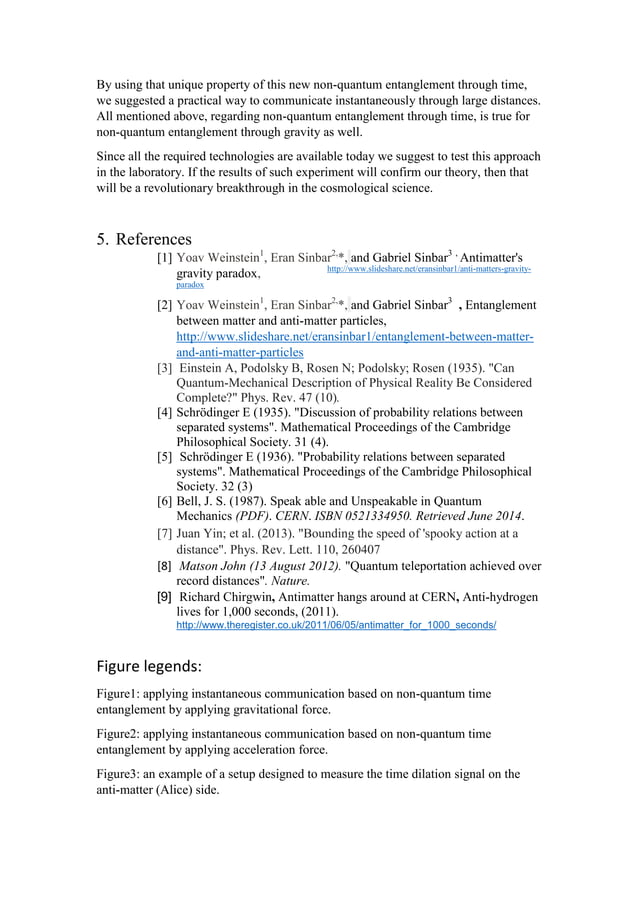 Non quantum entanglement through time and gravity | PDF | Physics | Science