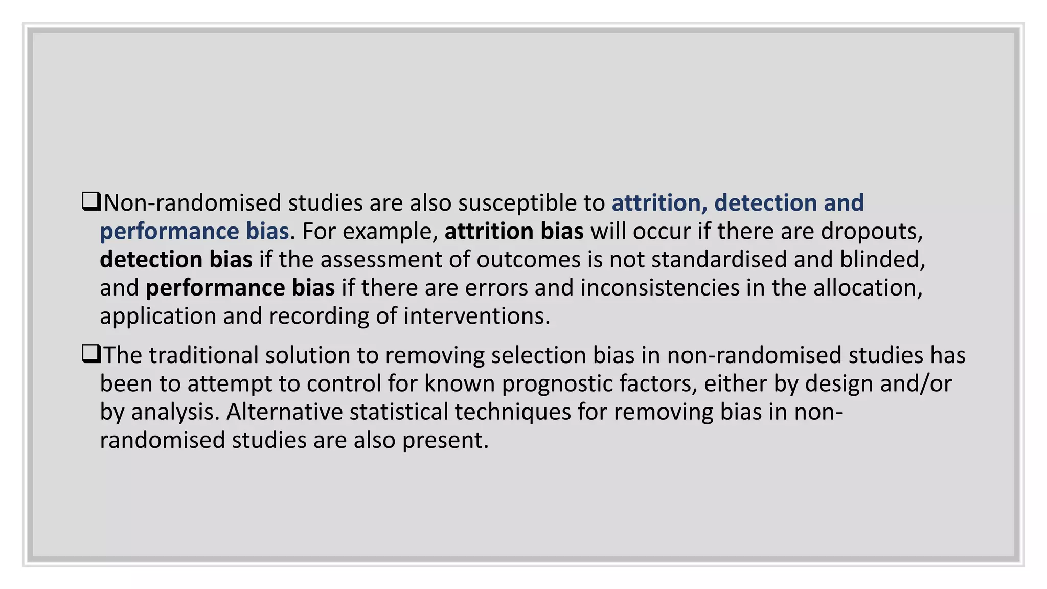 Non randomized controlled trial | PPTX
