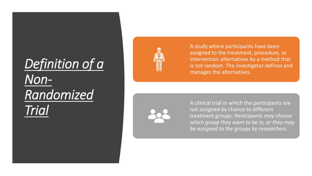 Non randomized controlled trial | PPTX | Medical Health