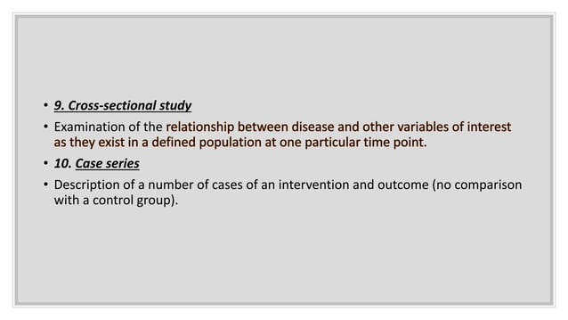 Non randomized controlled trial | PPTX | Medical Health