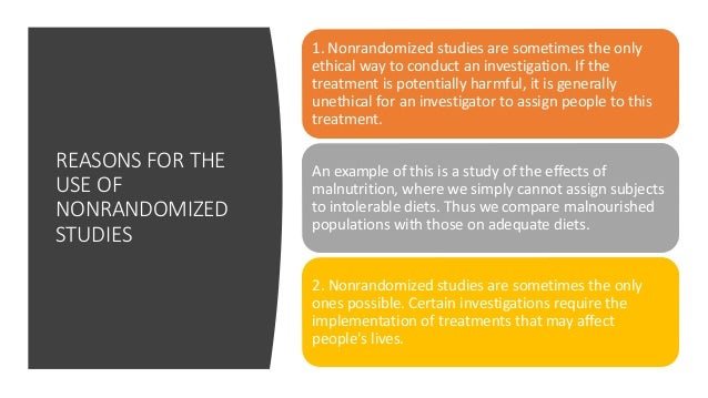 Non randomized controlled trial