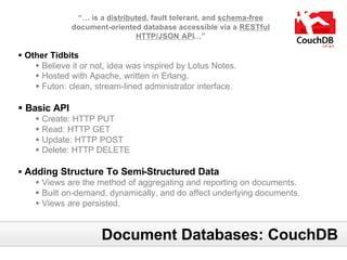 Non Relational Databases | PDF