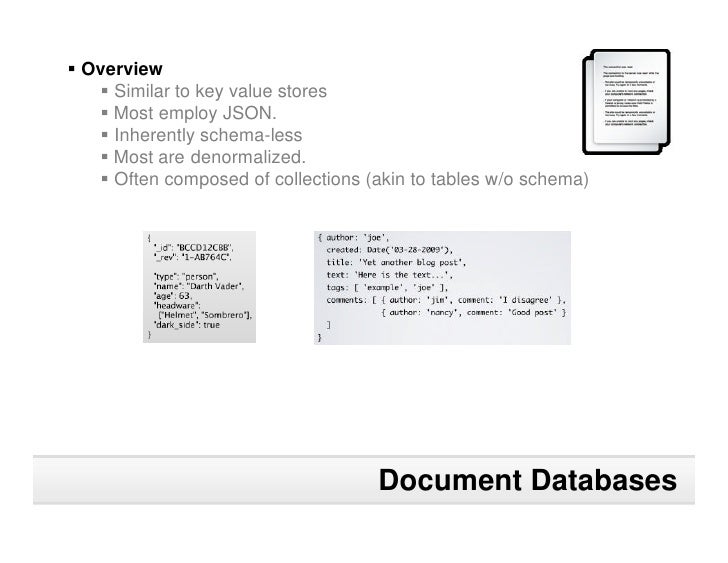 Non Relational Databases