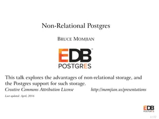 Non-Relational Postgres | PPT