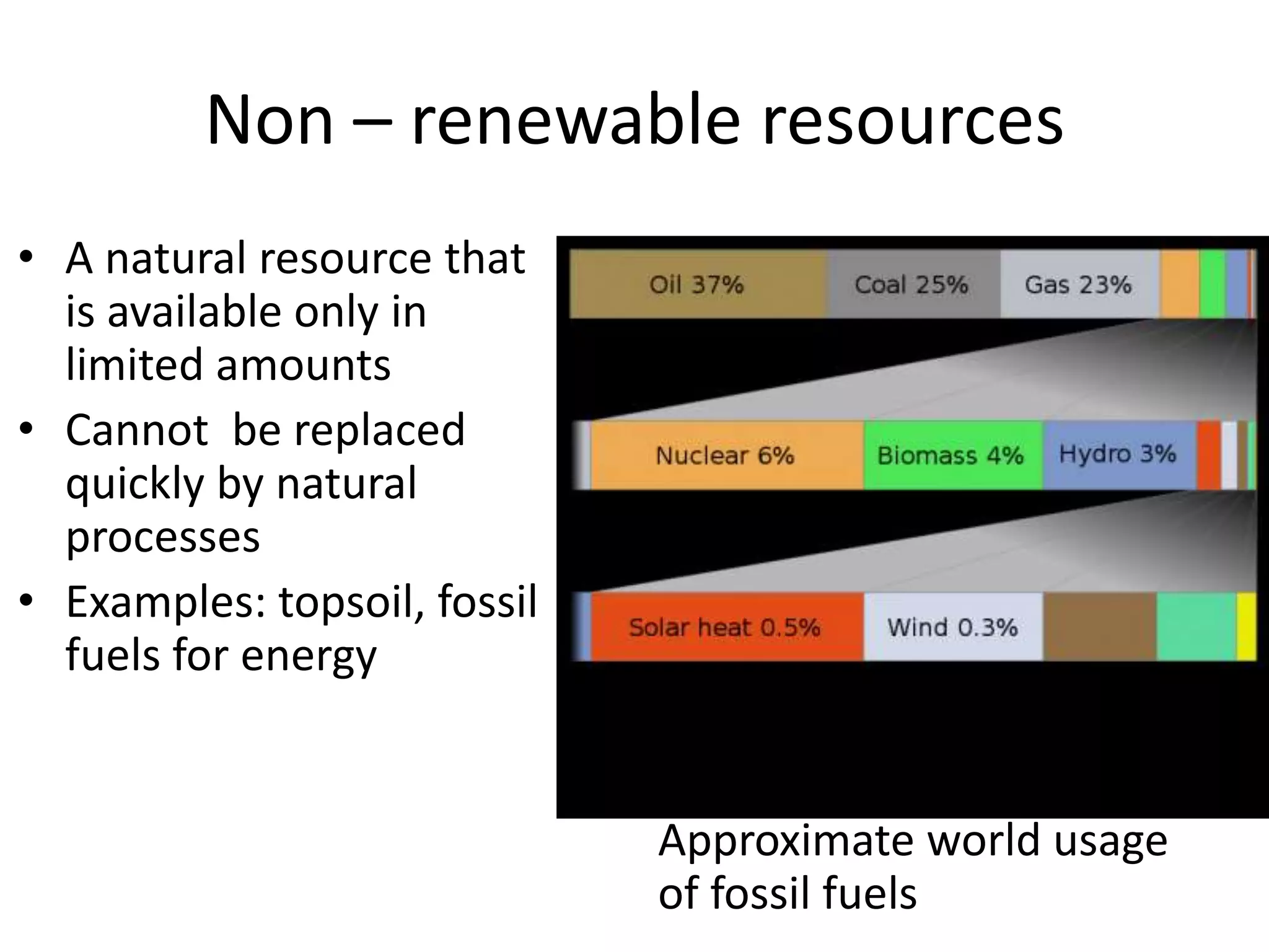Non renewable resources | PPTX | Geology | Science