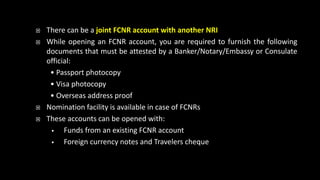 Non Resident Accounts | PPTX