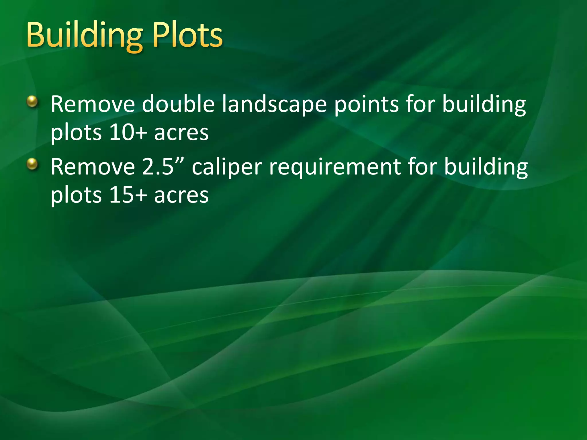 Non-Residential Landscaping Standards | PPTX