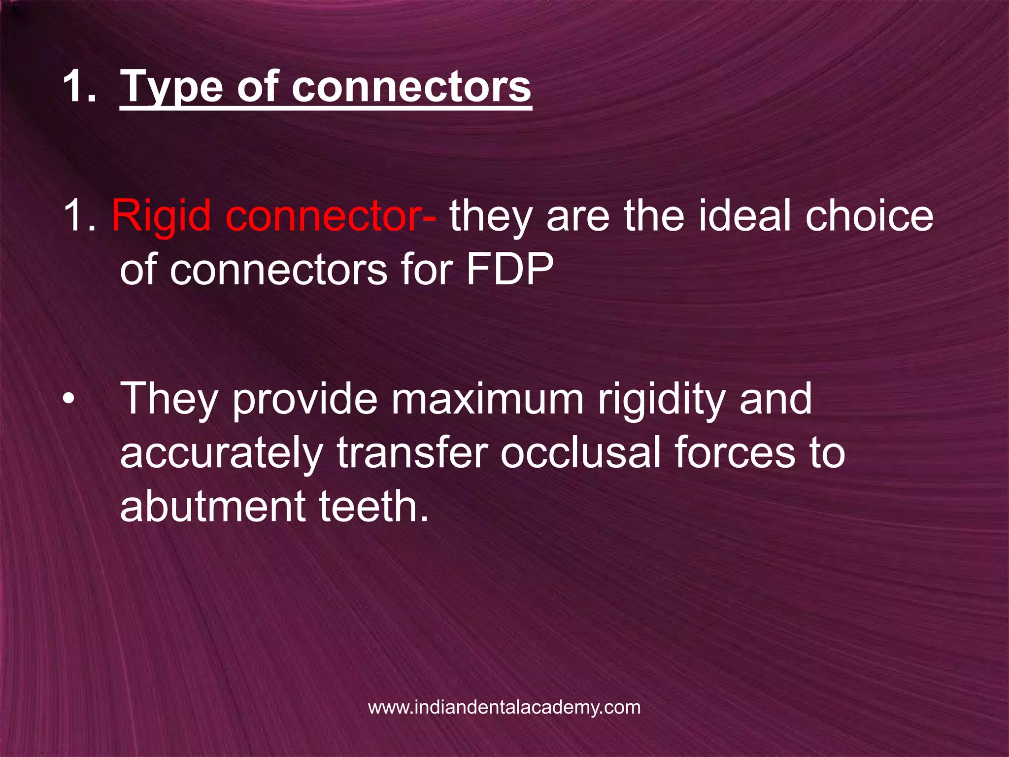 Non rigid connectors in fixed prosthesis / cosmetic dentistry training ...