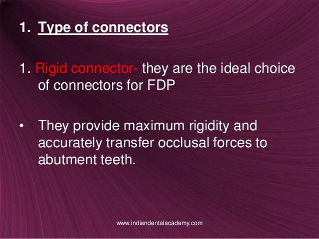 Non rigid connectors in fixed prosthesis / cosmetic dentistry training