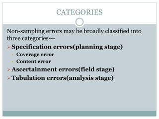 Non sampling error | PPTX