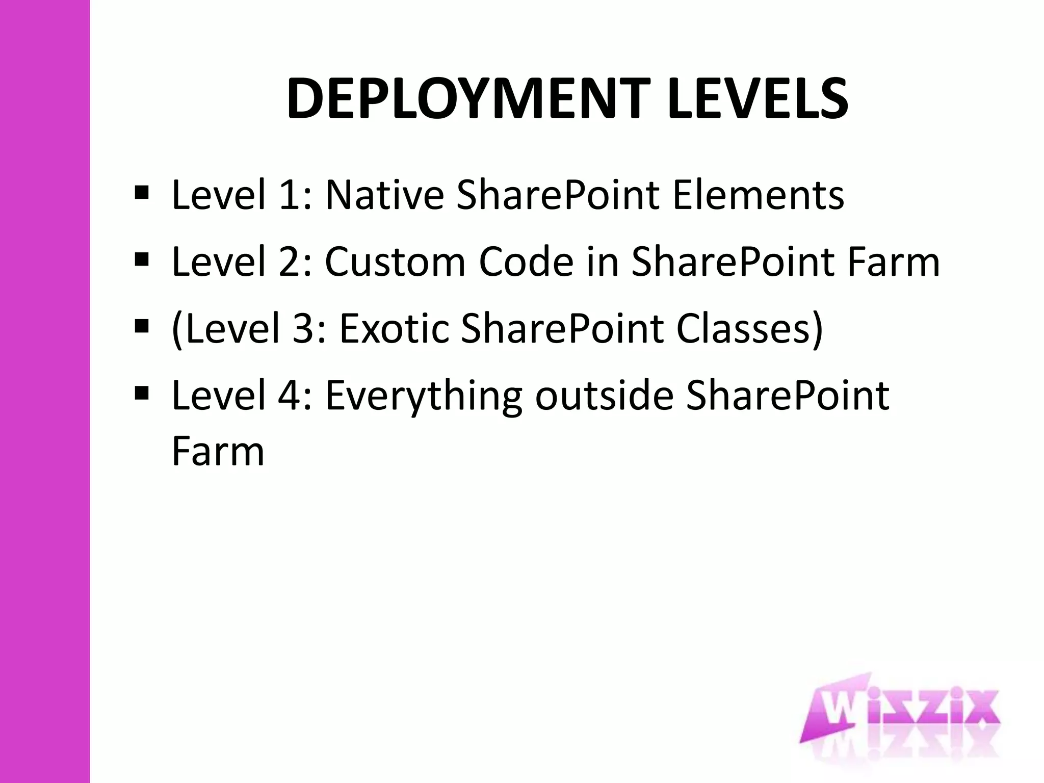 Non SharePoint Deployment | PPT