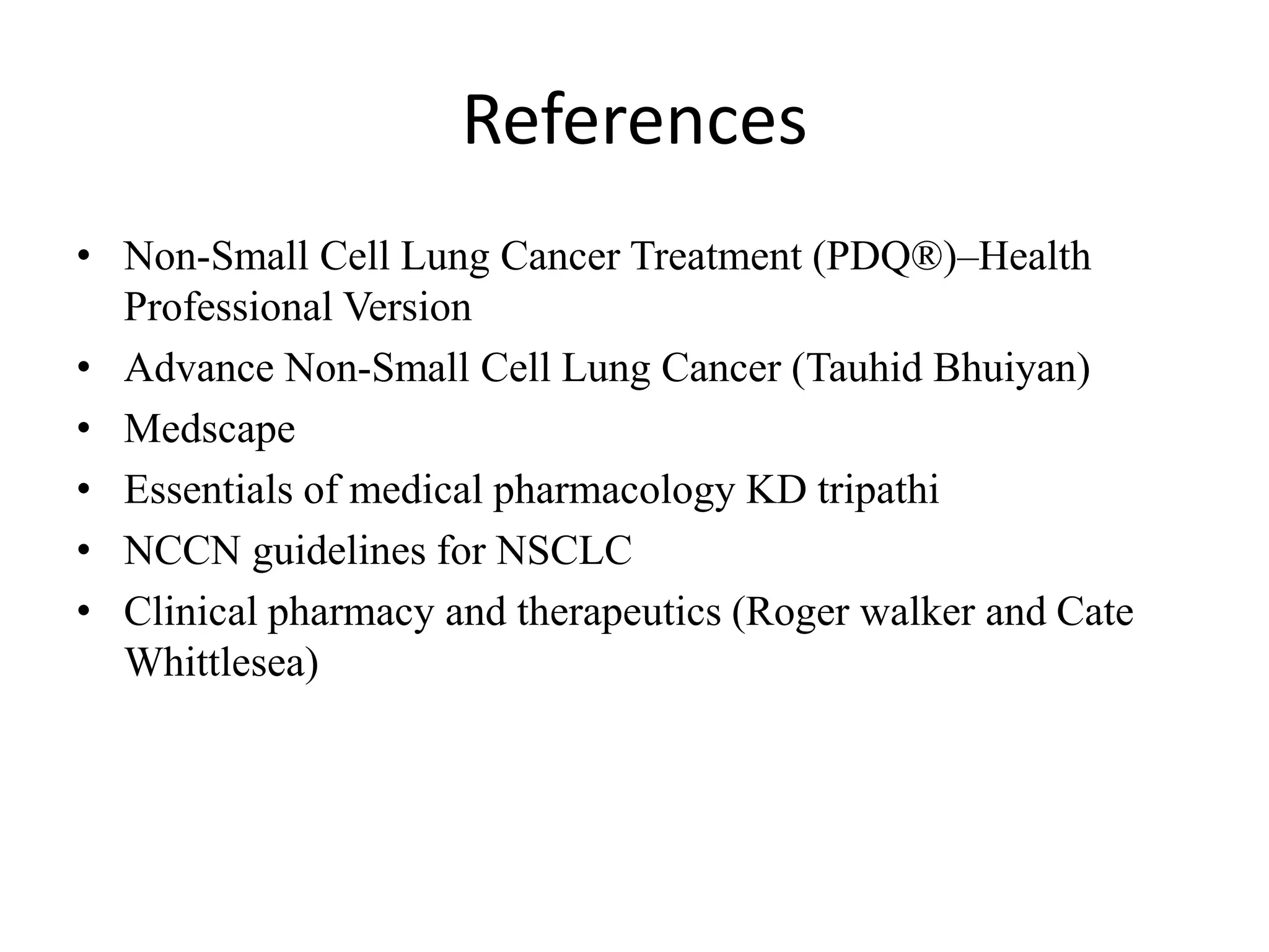 Non small cell lung cancer | PPTX