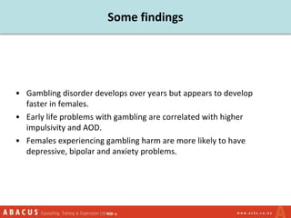 Non-specialist Gambling Harm Minimisation Services Training | PPT
