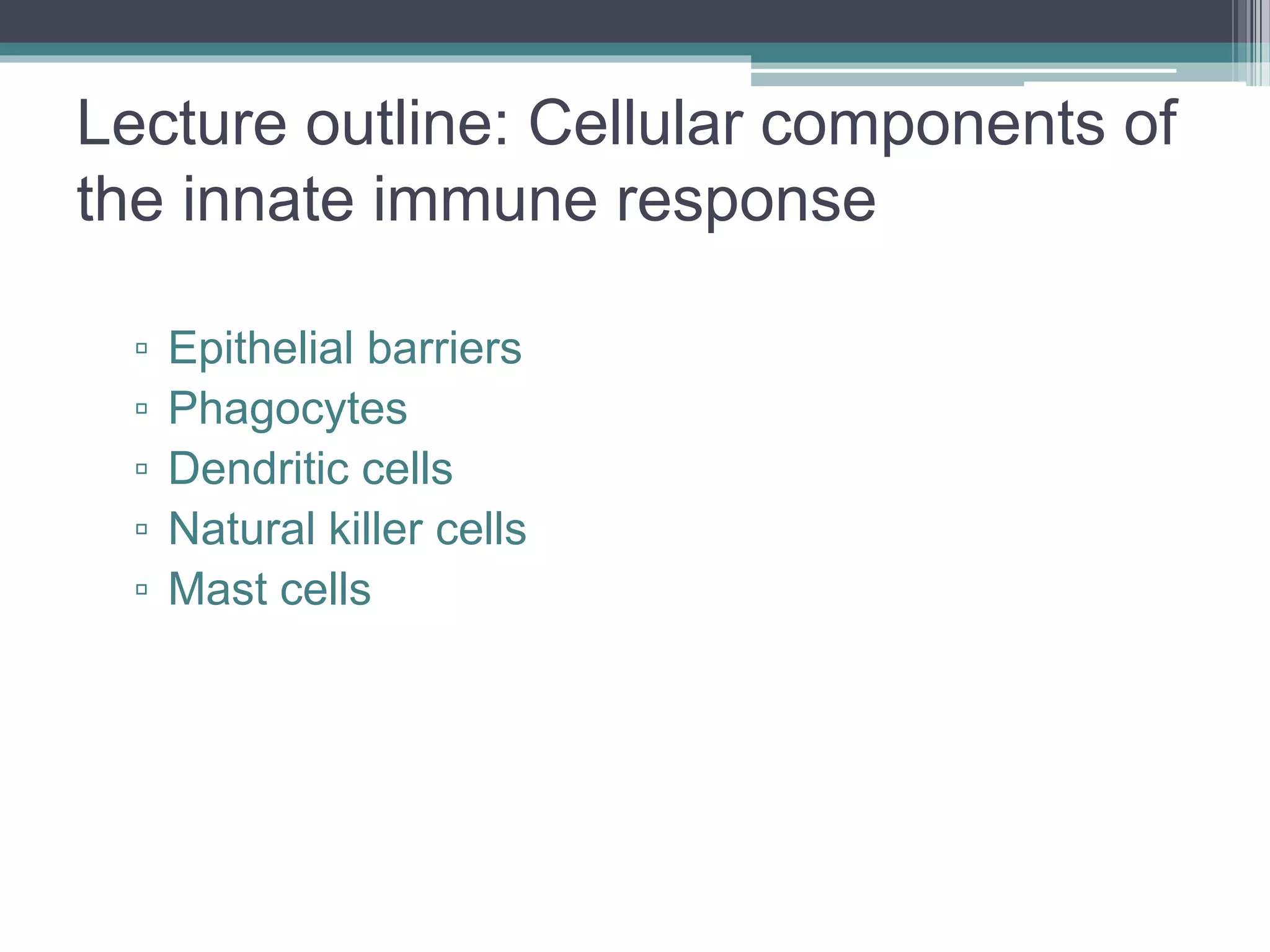 Non-Specific Defense (Innate Immunre response) | PPTX