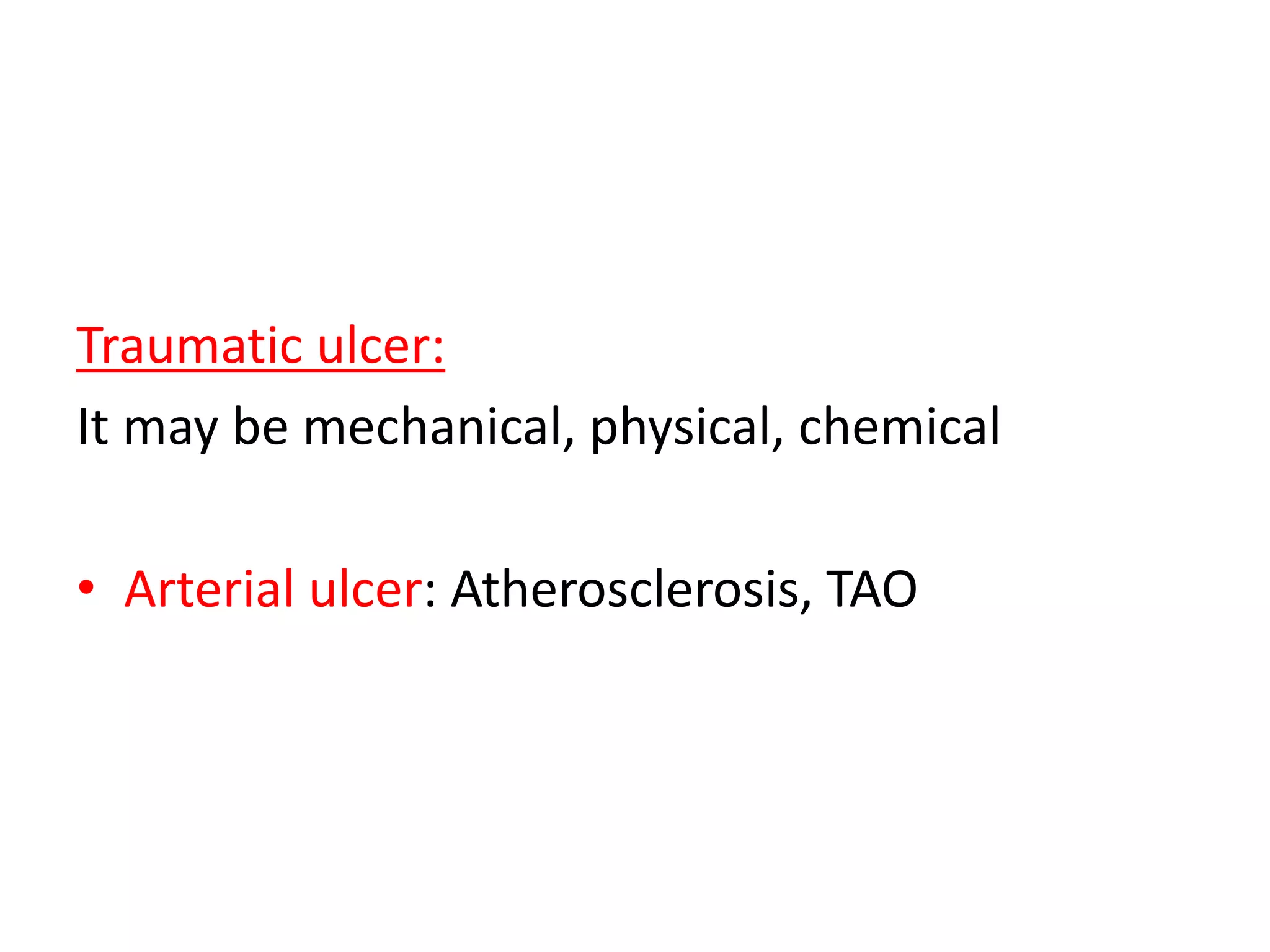 Non specific ulcers | PPTX