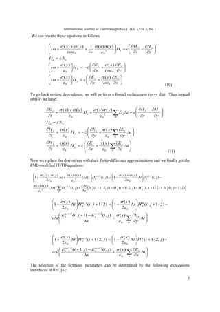 Non-split Perfectly Matched Layer Boundary Conditions for Numerical Solution of 2D Maxwell ...