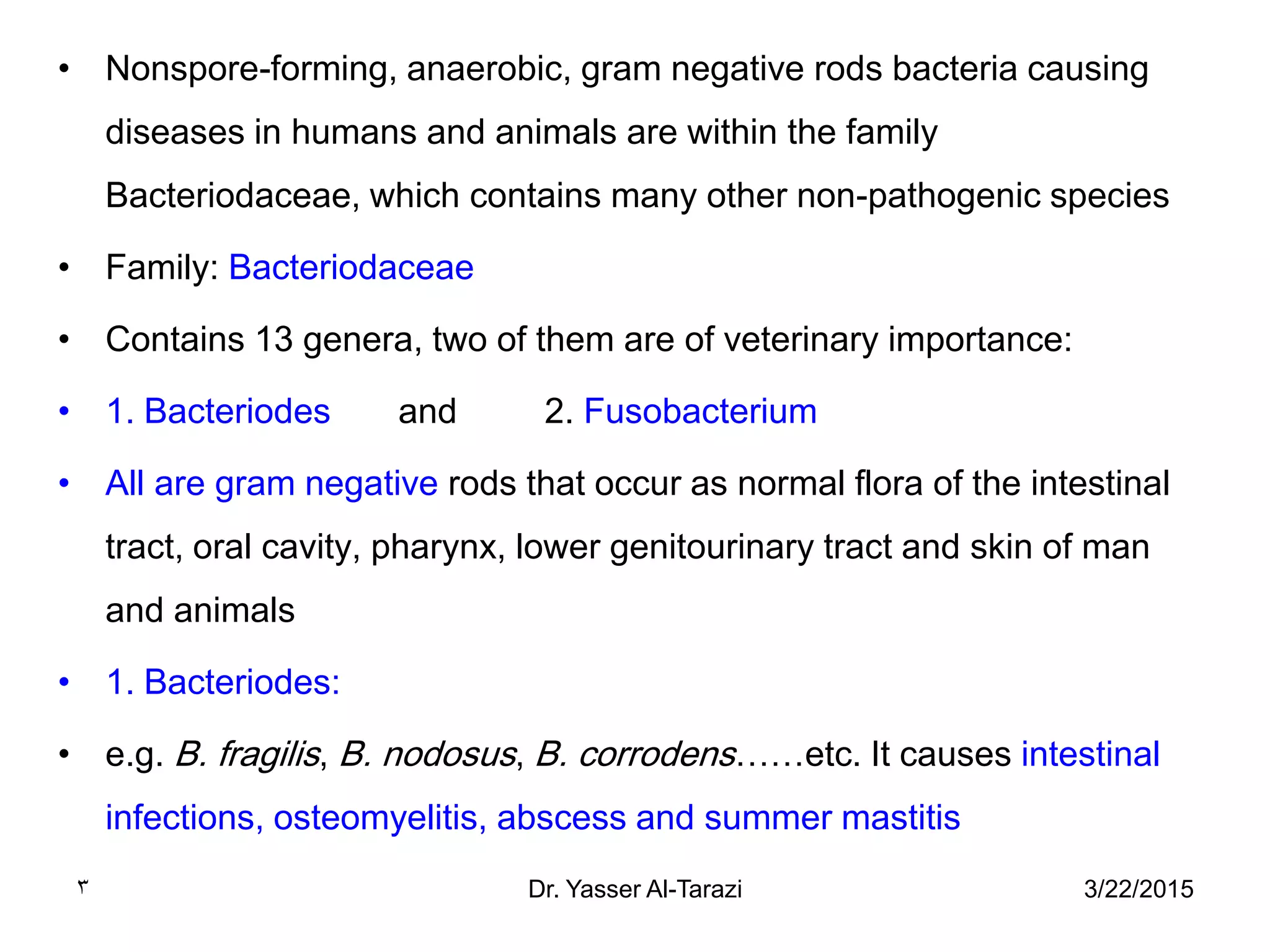 Non spore-forming anaerobic-bacteria2 | PPT