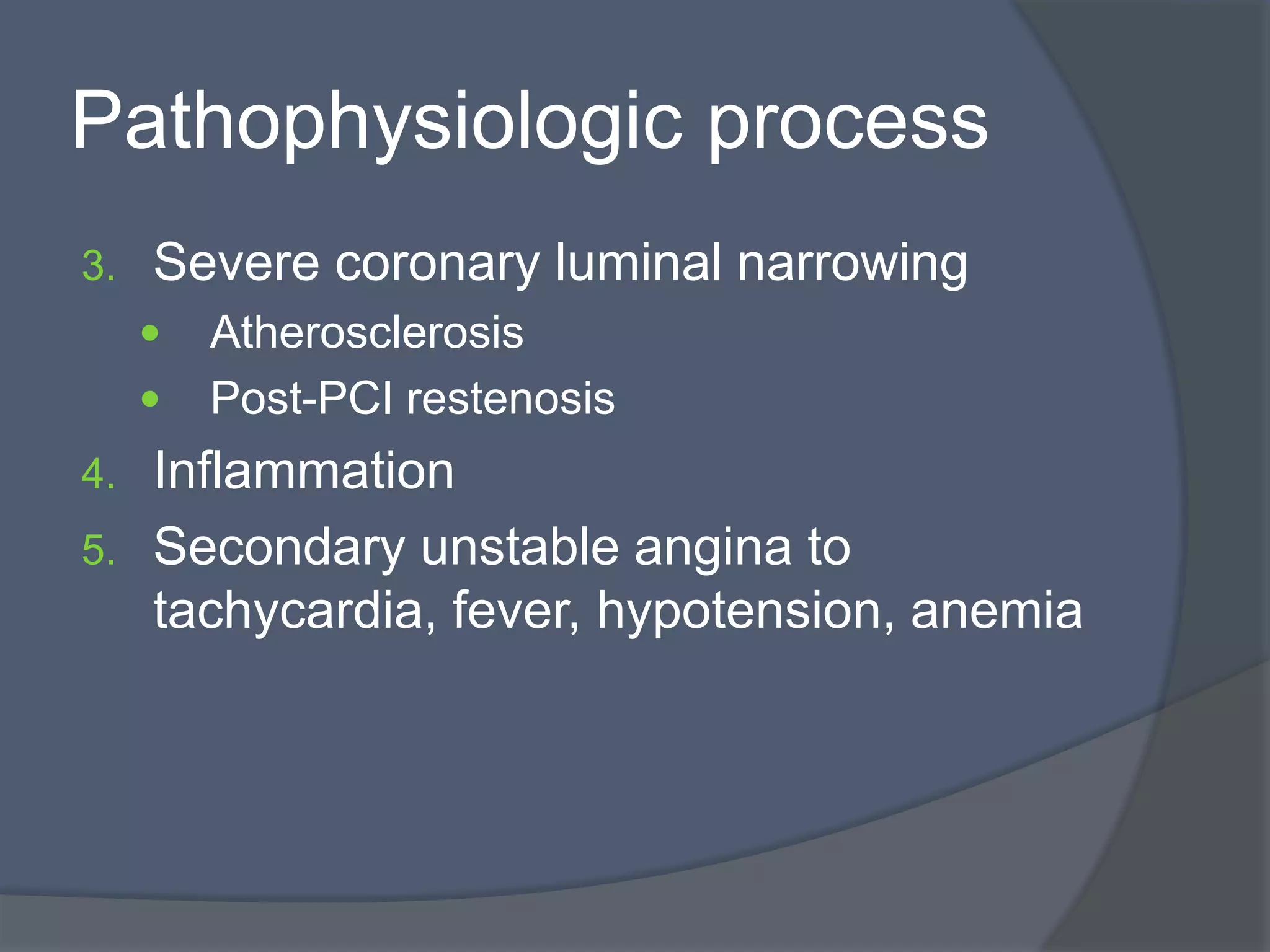 Non st elevation myocardial infarction and unstable angina | PPTX