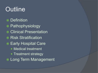 Non st elevation myocardial infarction and unstable angina | PPTX